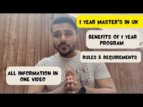 1 YEAR MASTERS DEGREE PROGRAM IN UK