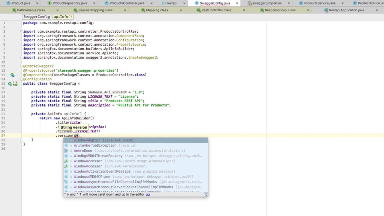 Documenting Your RESTful API with Swagger - Spring Boot Application