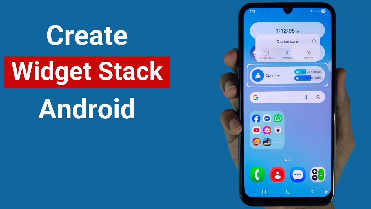 How to Create Widget Stack on Android