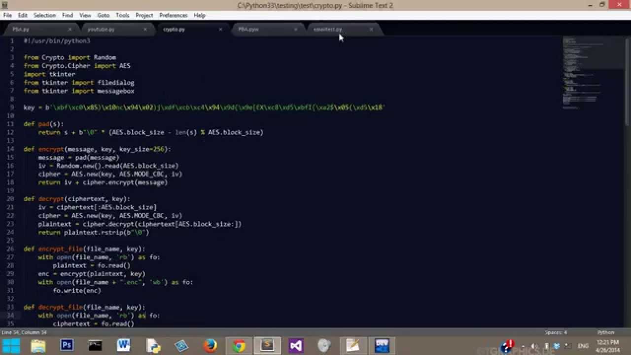 Python: AES Encryption App?