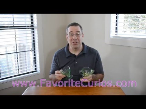 Green Uranium Sugar Bowl & Creamer