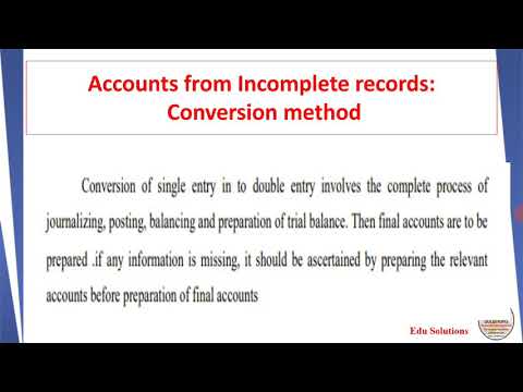 Conversion method