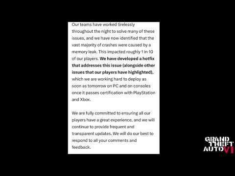 GRAND THEFT AUTO: VI®️| #MindsEye™️| Community Update | Hotfixes, Future Optimization and Hopes