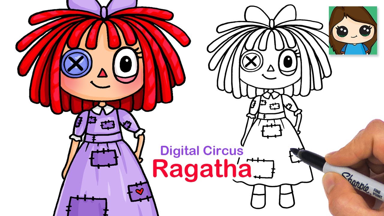 How to Draw Ragatha Doll | The Amazing Digital Circus