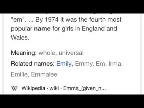โemmaโ name meaning.๐ค