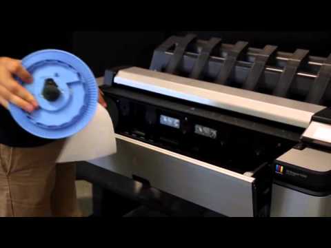 HP Designjet T1500 How to Load Paper