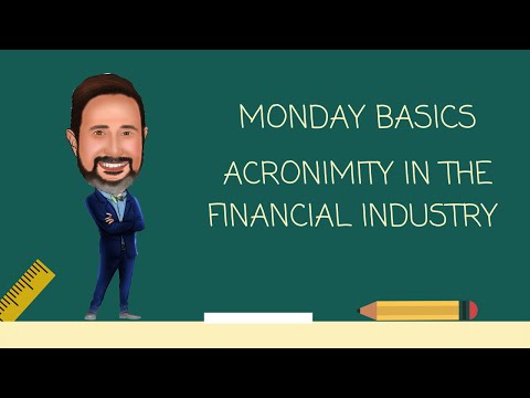 What is ACRONIMITY in the Financial Industry ?