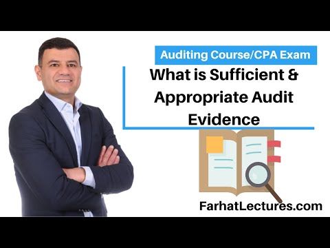 Sufficient and Appropriate Audit Evidence. Examined. CPA exam Auditing Course