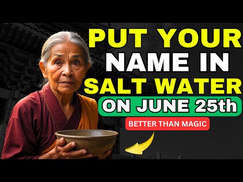 Put YOUR NAME in SALT WATER and Get Ready To Have Everything You Want in 2025 | #buddhistteachings