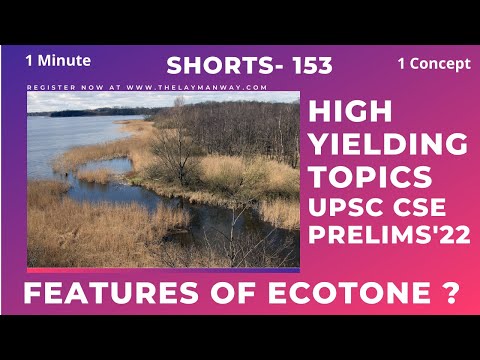 Characteristics of Ecotone and Edge effect. Edge species and much more explained for UPSC #shorts