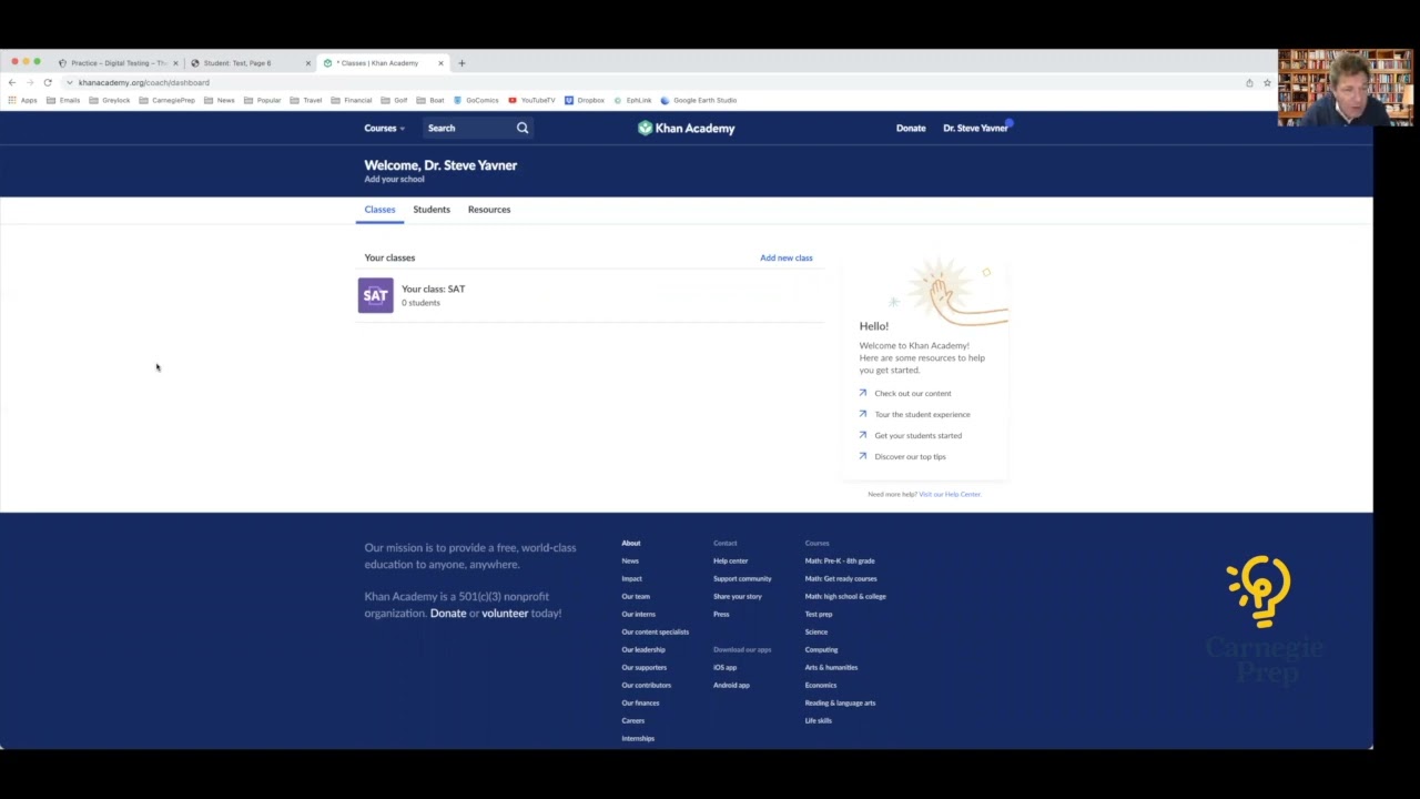 CT SAT School Day Guide (produced for Carnegie Prep)