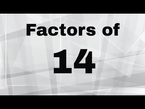 Factors of 14 ( Bonus-Prime Factorization of 14)