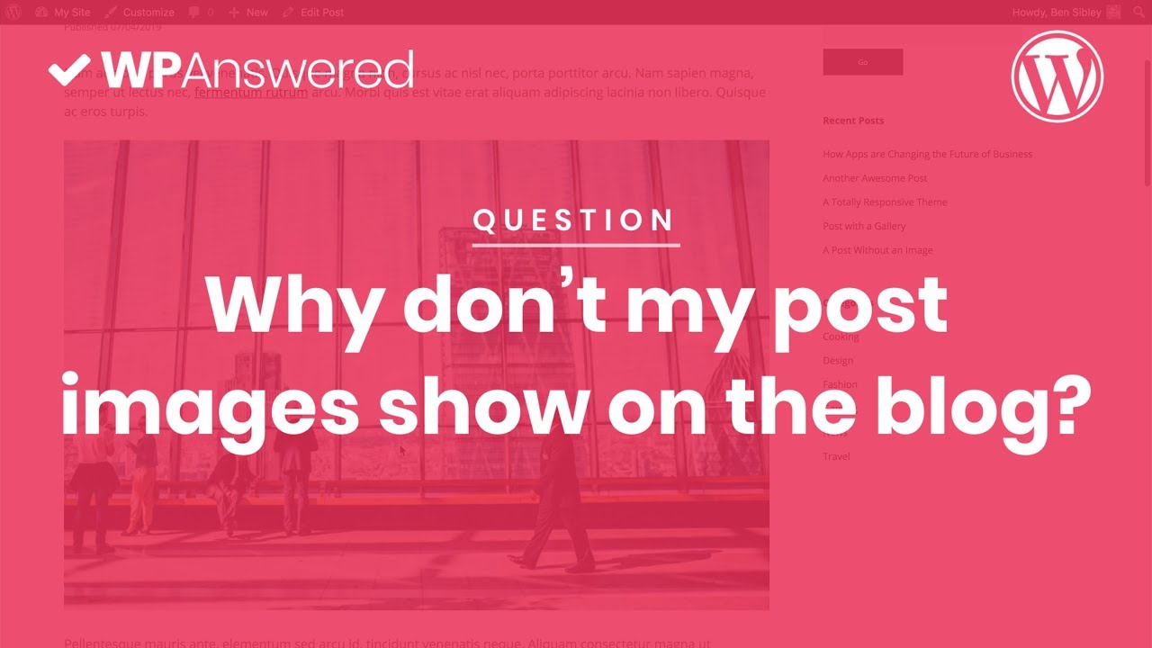 How to Add an Image to each WordPress Post | WordPress Post Image Tutorial