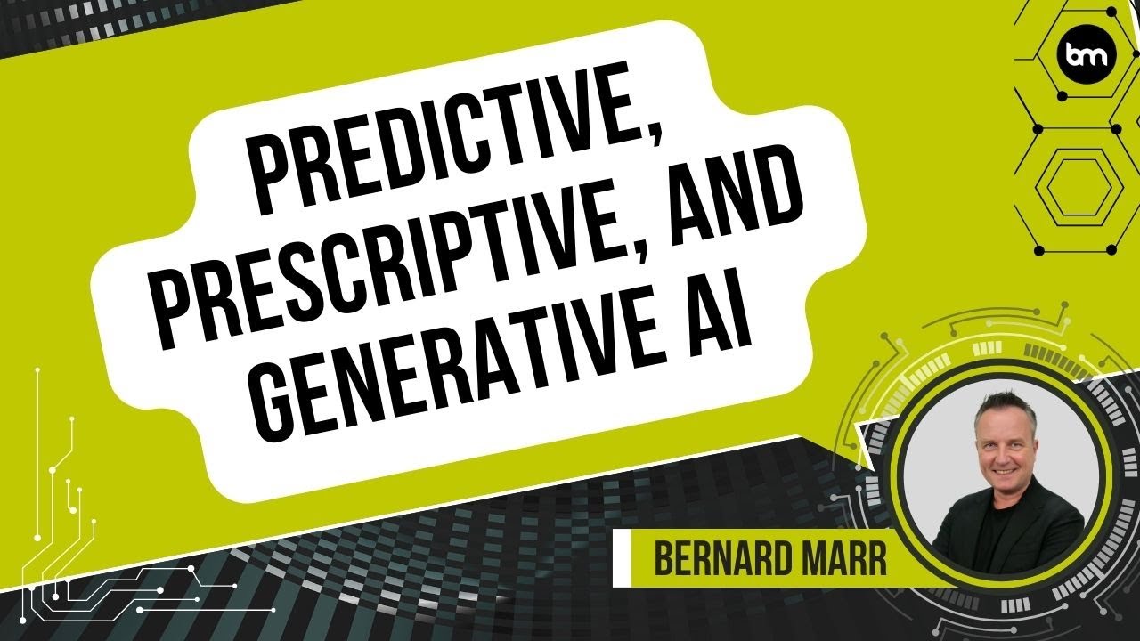 Predictive, Prescriptive, and Generative AI Explained