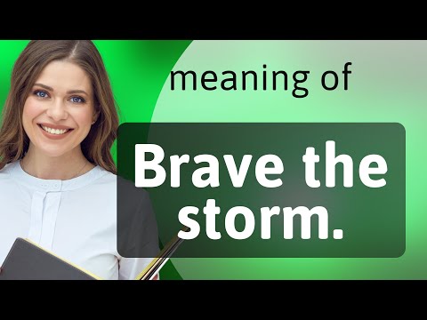 Understanding the Phrase "Brave the Storm" in English