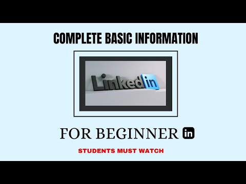 LinkedIn Complete Basic Information For Students | LinkedIn tutorial for beginners 2021 | Hindi