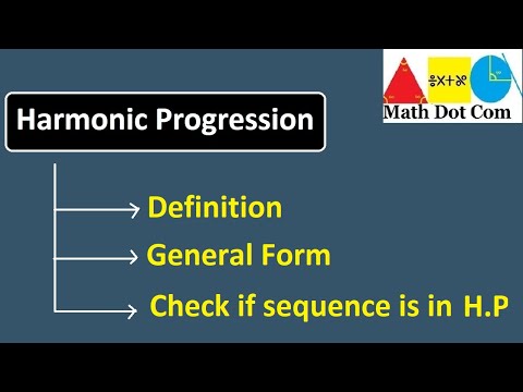 What is Harmonic Progression(Harmonic Sequence) Video Lecture - JEE