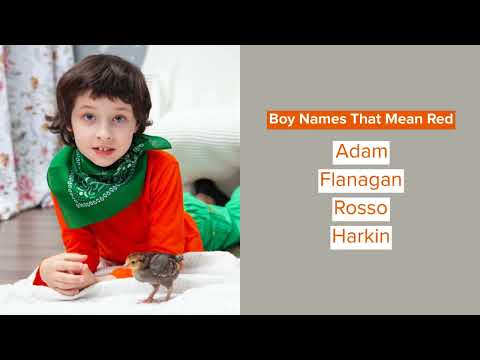 Best Fiery Names That Mean Red For Your Baby