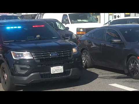 8 LAPD Unmarked Police Cars Responding