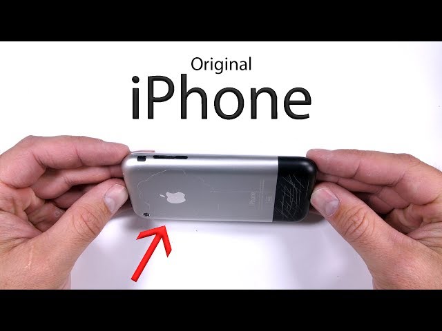 Here's a scratch, burn, and bend test of the... original Apple iPhone ...