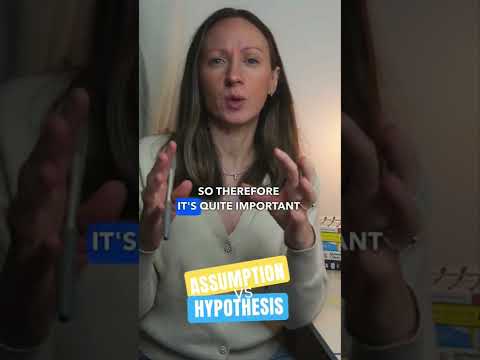 Assumptions vs Hypothesis (TRUE or FALSE) #shorts