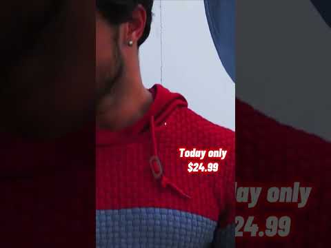 Stylish Mens Hooded Sweatshirt #fashion