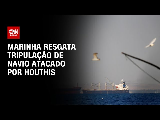 Marinha da Índia resgata tripulantes de navio atingido por rebeldes do ...