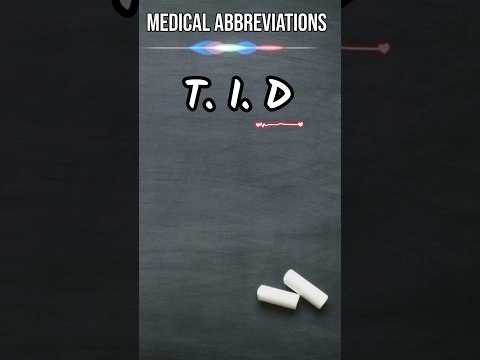 Full form of TID! #medical