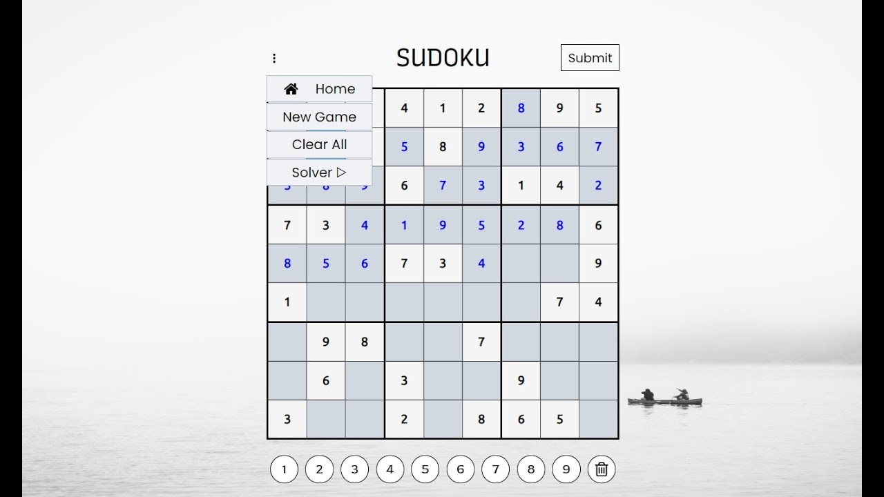Sudoku game in JavaScript with source code download | Source Code & Projects