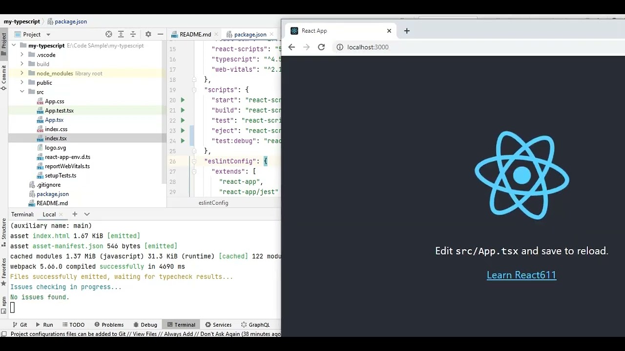 Debugging a default React project webstorm