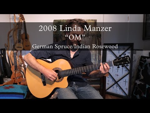 2008 Linda Manzer "OM" German Spruce/Indian Rosewood | Reverb