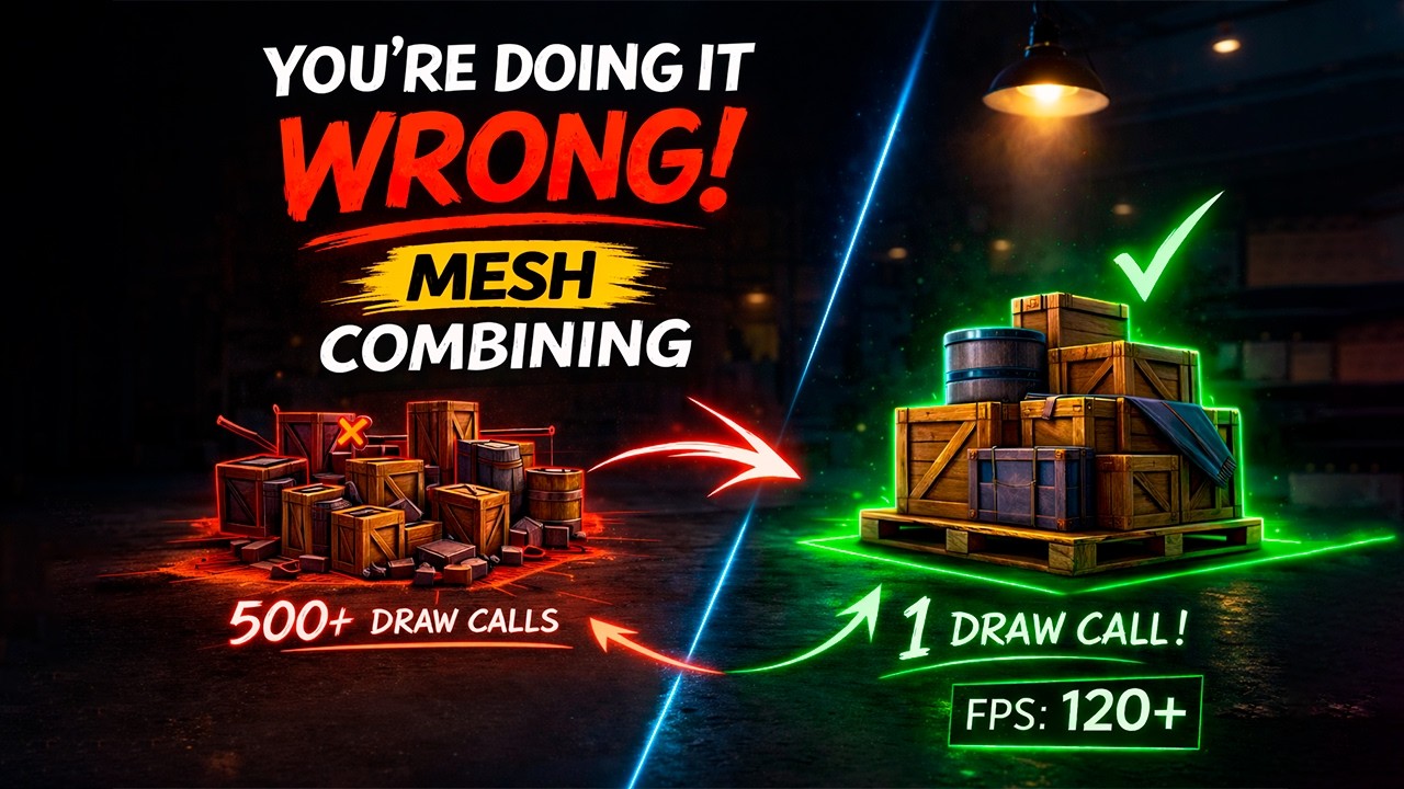 Unity Optimization: Complete Mesh Combining Tutorial (2026)