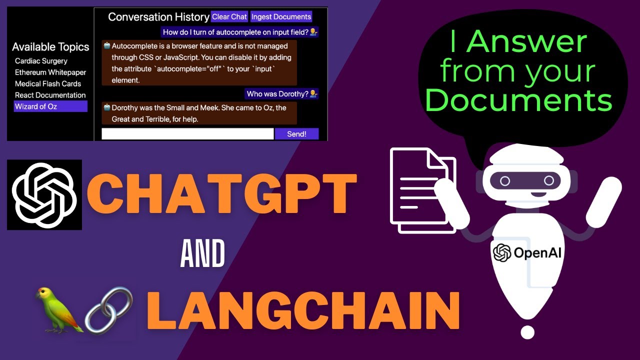 Personal ChatGPT with LangChain - Get Answers from your Documents - Embeddings and more!