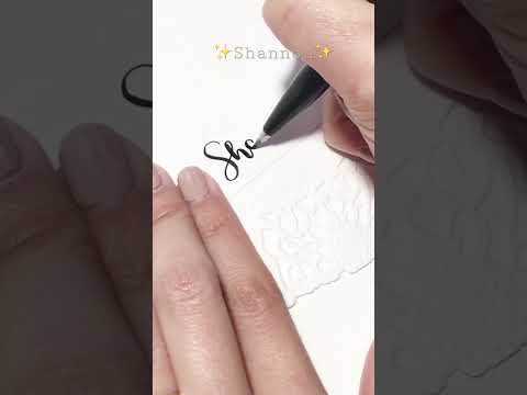 SHANNON ✨ how to write your name in Calligraphy // nguyenhohome