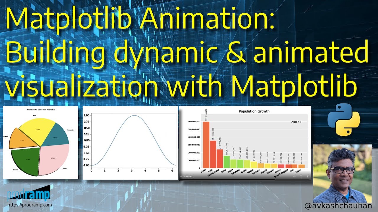 Interested in creating dynamic and animated data visualization with Matplotlib in python?