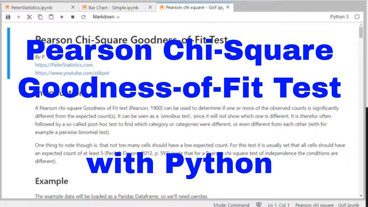 Python - Pearson chi square goodness of fit