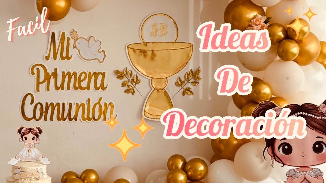3 EASY IDEAS FOR FIRST COMMUNION DECORATION - 🤗LikeArt Decorations.