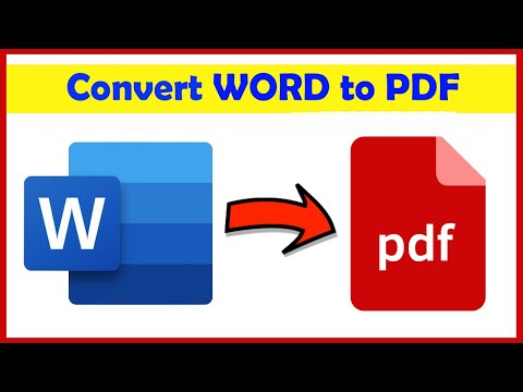 How To Convert Word Document To PDF