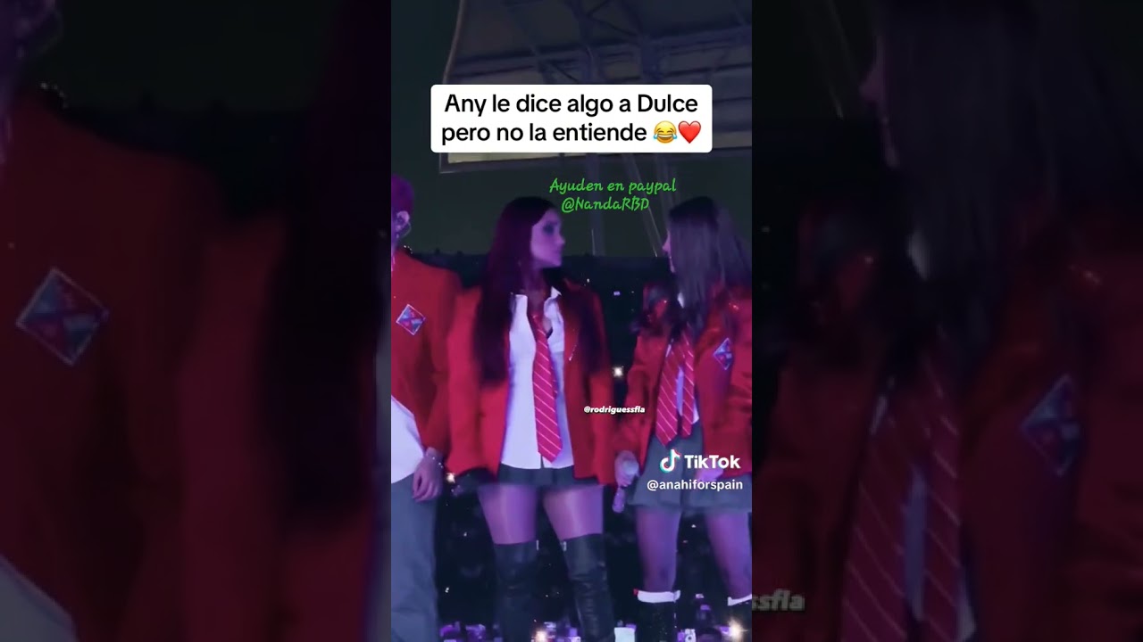 miren la reacción de dulce maría cuando no le entiende a anahi rbd 2023
