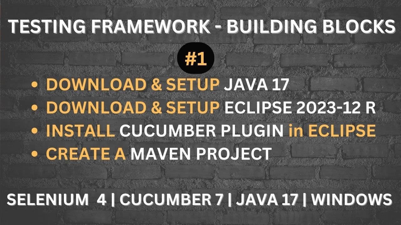 Download & Setup Java | Eclipse | Cucumber Plugin | Maven Project