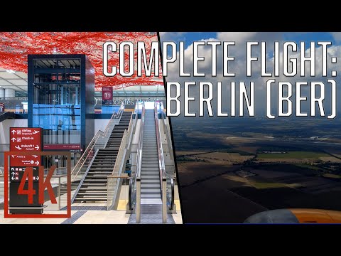 COMPLETE Morning Airport & Flight Ambience | From Berlin Brandenburg (BER) | Takeoff & Landing | 4K