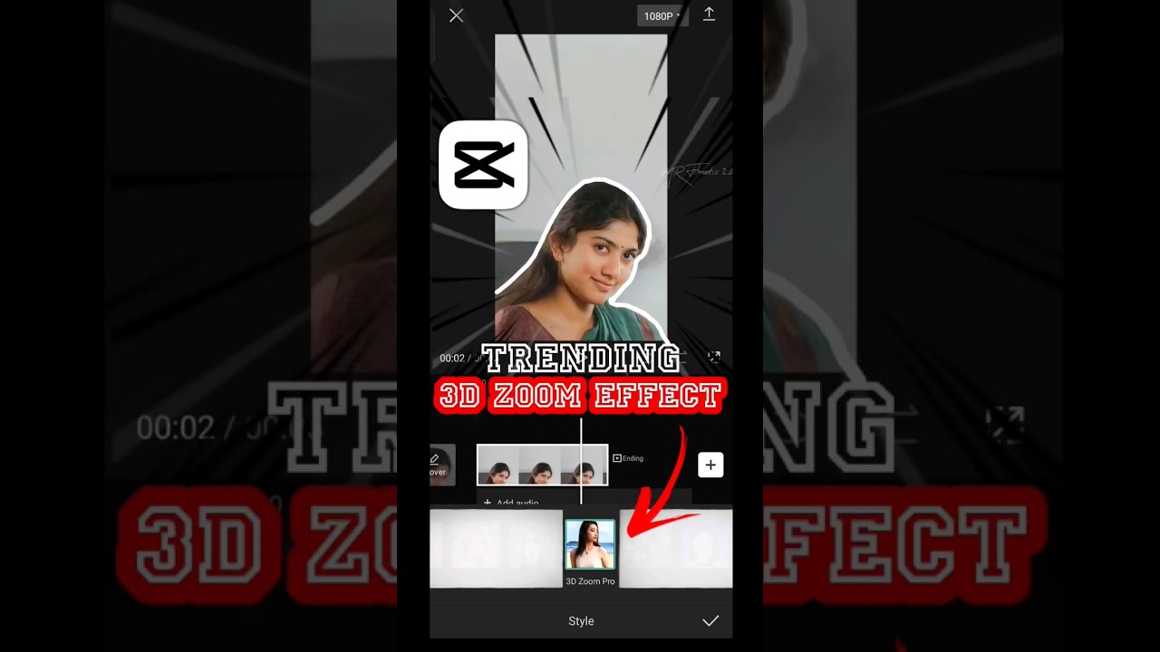 3D Zoom Effect Pro | capcut short tutorial #capcut