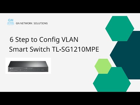 6 step config Vlan smart switch TP-Link TL-SG1210MPE #tplink #vlan #POE