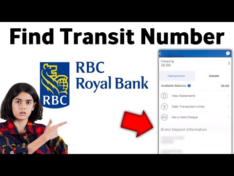 How To Find Transit Number of Royal Bank Canada Account- 2024