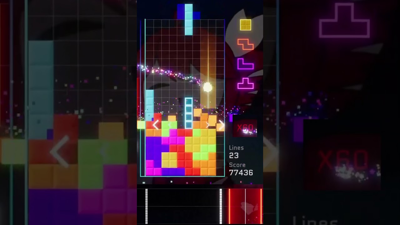Rhythm Game Tetris? Betrix - TETORIS Hardbass #games #tetris #rhythmgame #puzzlegame #betrix #shorts