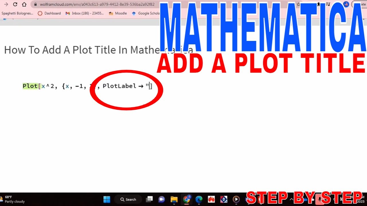 ✅ How To Add A Plot Title In Mathematica 🔴