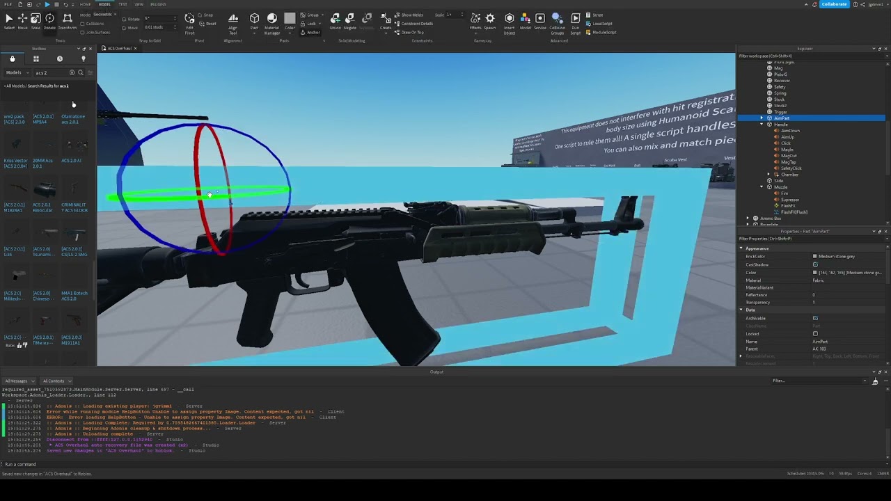 ACS 2 to FC-ACS Basic Weapon Conversion