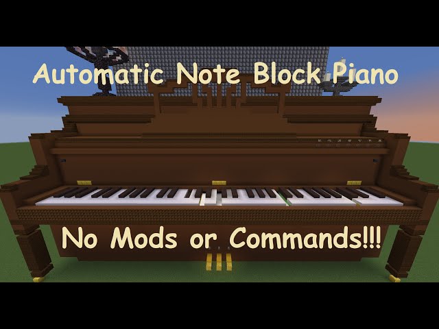 Automatic Note Block Player Piano Minecraft Map