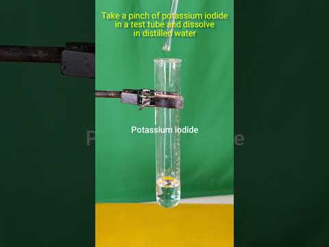 Lead Nitrate, Potassium Iodide - Double Displacement Reaction #experiment #shortvideos