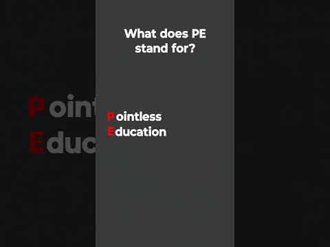 this is what pe stands for wrong answers only #school #fypシ #funny #shorts